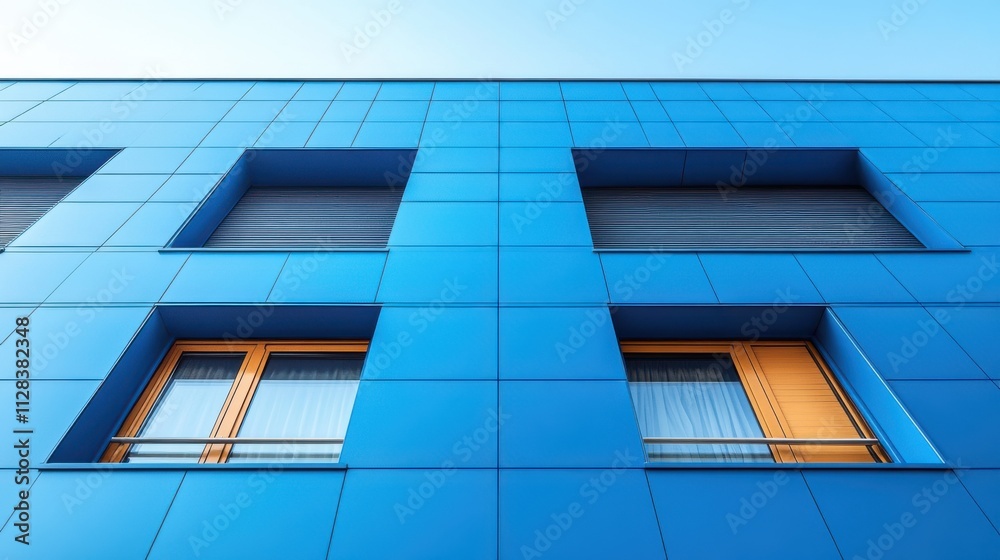 a building s facade featuring sandwich panels with pir insulation that ...