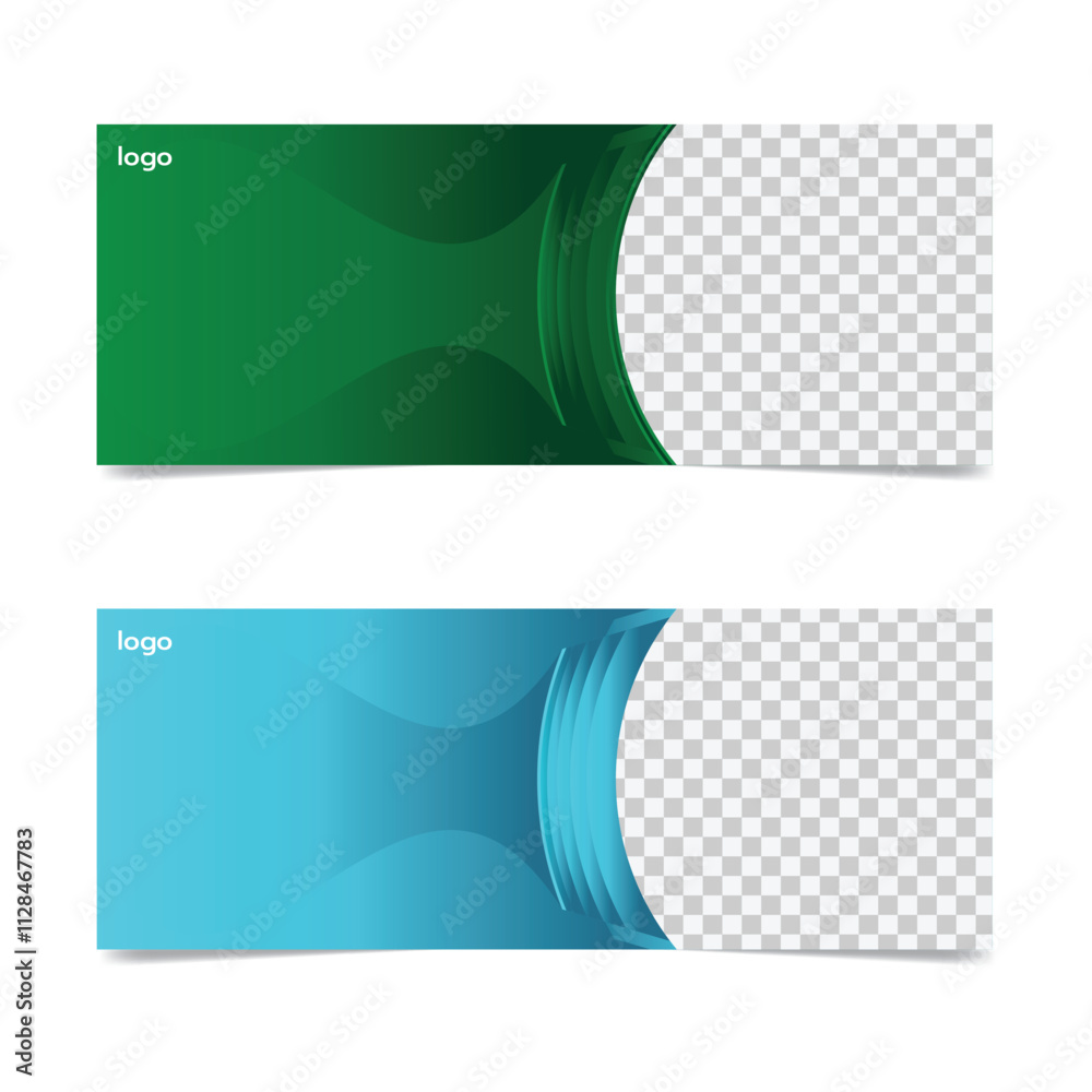 Poster Dynamic Duo Banners Grab attention with our customizable green ...