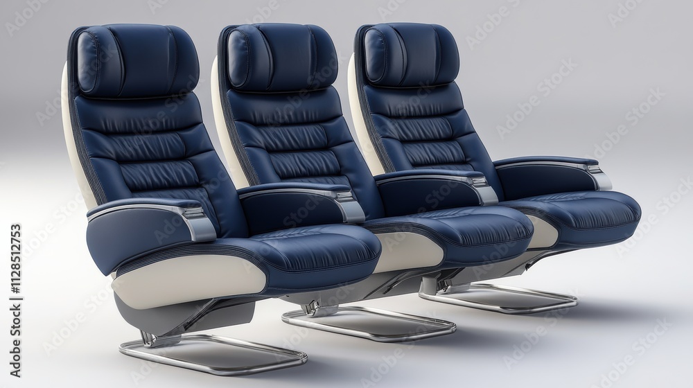 passenger car seats and armrests in blue and navy blue style bus seats ...