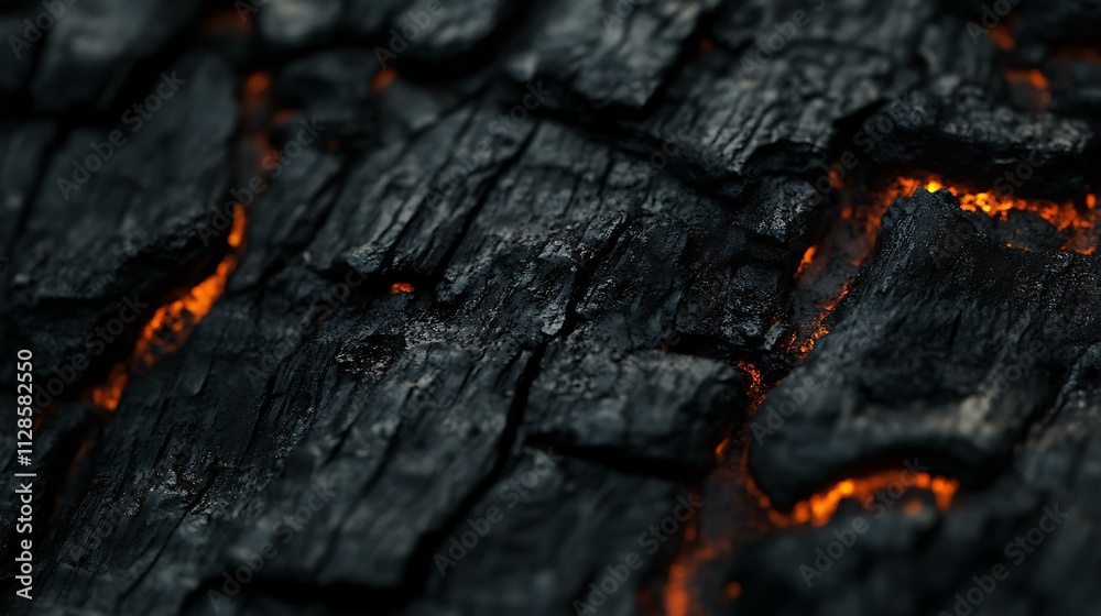 Charred wood texture with blackened, burned areas Stock Photo | Adobe Stock