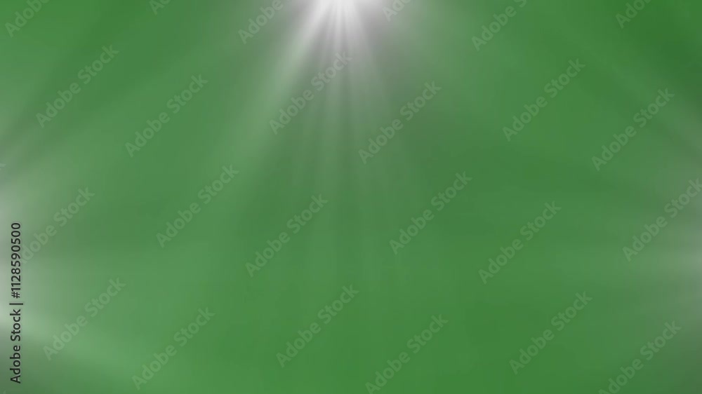 white light ray 4k loop animation on green screen backdrop. light ray ...