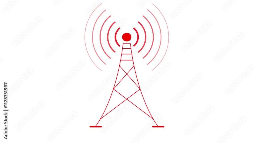 Animated Antenna Tower