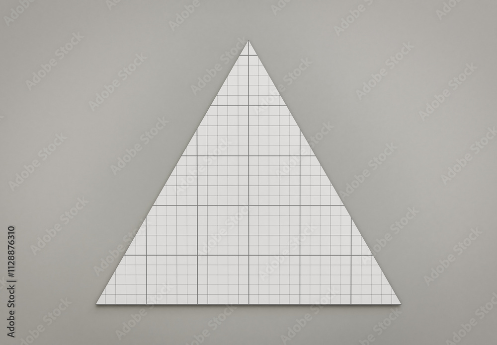Triangle Page Brochure Flyer Cover Mockup Stock Template | Adobe Stock