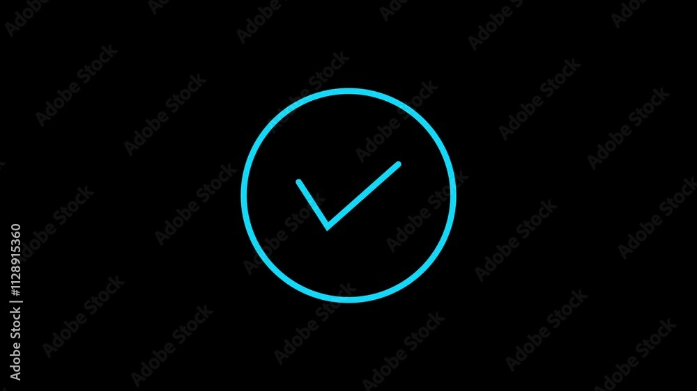 Simple Check mark icon ,Check mark symbol. ,Check mark icon animation ...