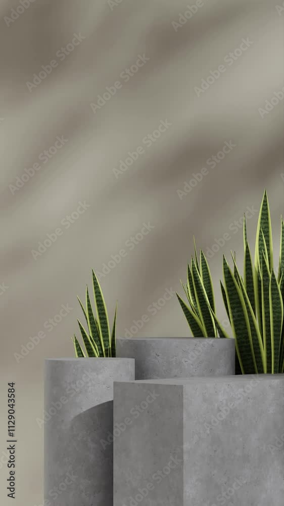 Video „concrete texture podium looping seamless shadow animation with ...