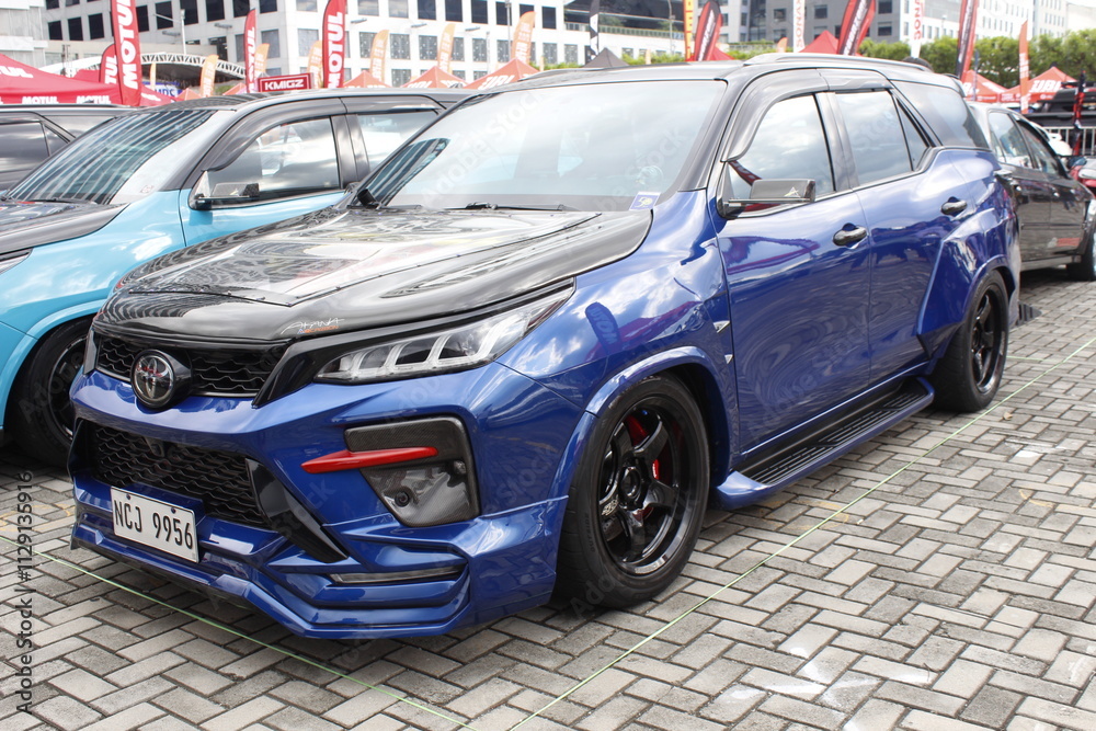 Toyota fortuner at bumper 2 bumper car show in Pasay, Philippines Stock ...