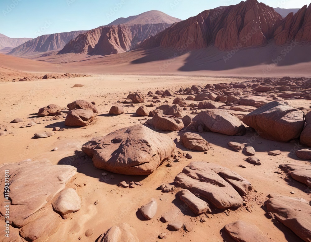 Ancient sedimentary rocks exposed in the Atacama Desert , Geologic ...