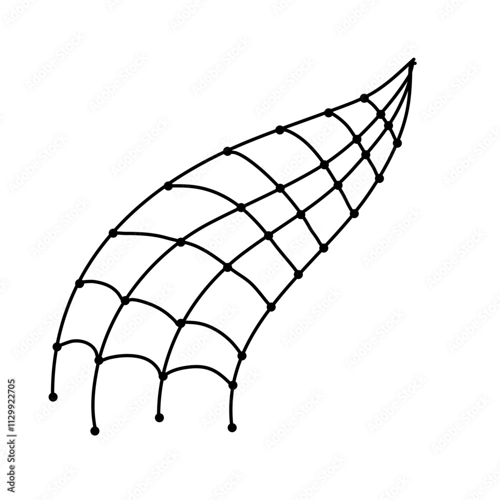 Poster Fishing net and trap trawl fish tank and seine vector – Wall Art ...