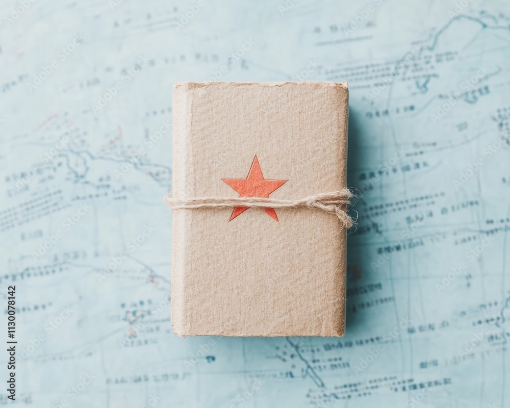 Vintage Map of Taiwan with Republic of China Emblem for Constitution ...