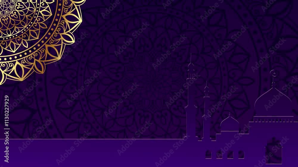 animated luxury arabic islamic background , muslim mosque , islamic ...