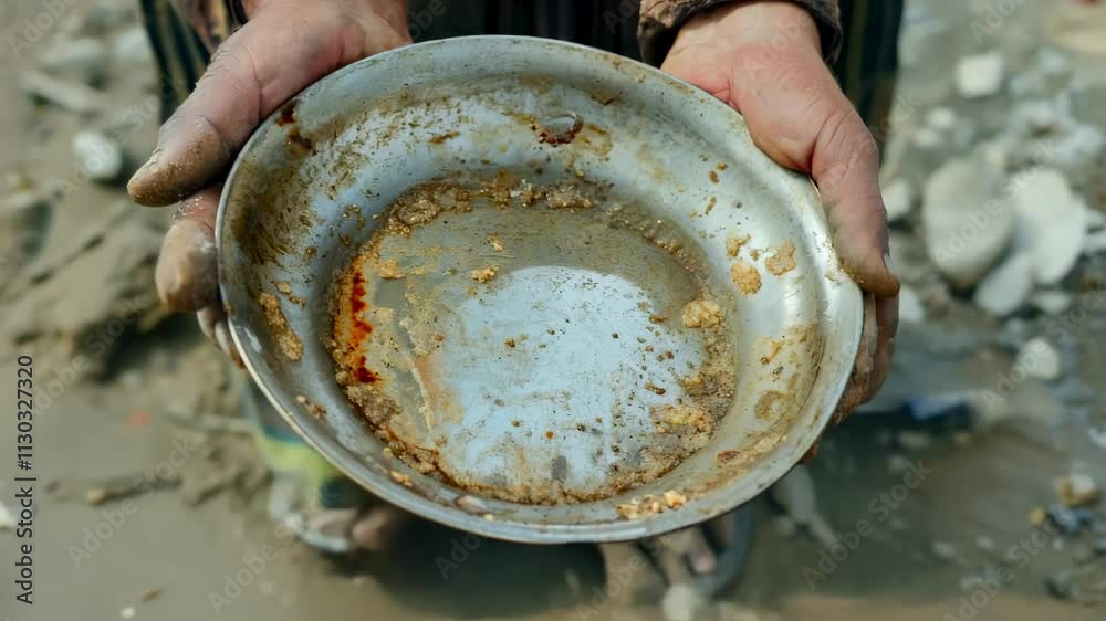 Poverty and hunger: a striking portrayal of a child struggle, harsh ...