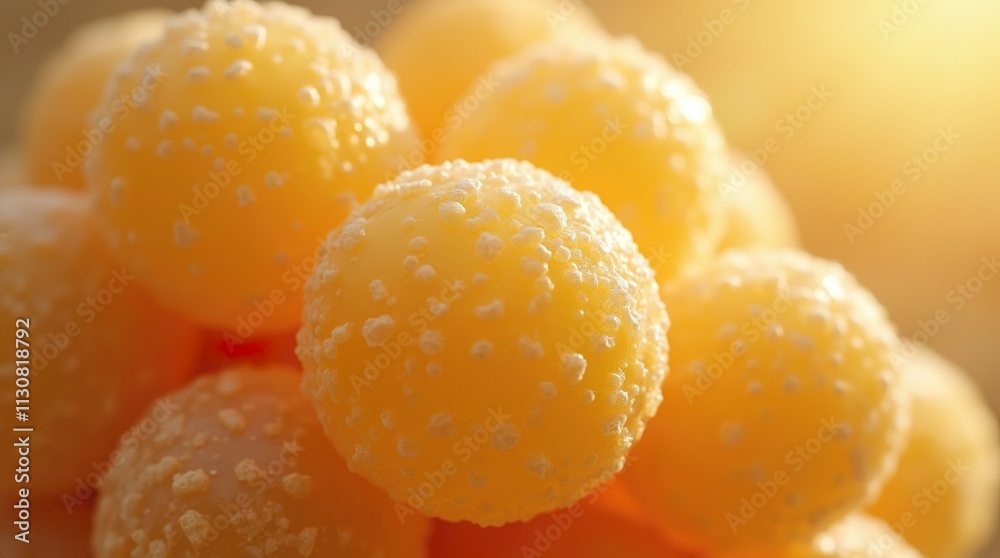 Hyper-detailed Ultra-realistic Macro Photograph of Fat Cells in Cluster ...