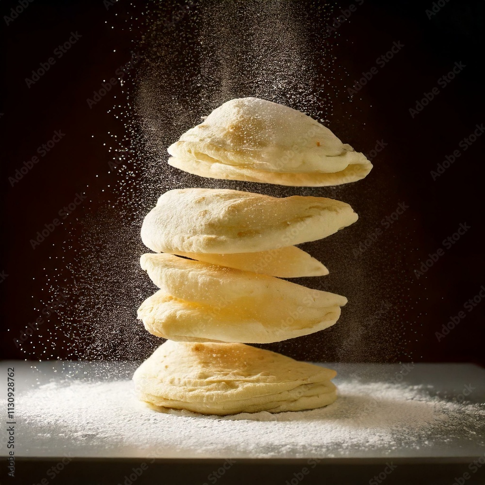 Indian Traditional Cuisine Chapati The Phooli (Air filled) Roti, Fulka ...