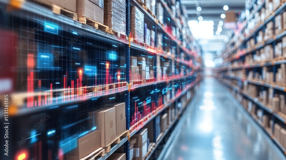 Inventory optimization metrics highlighted on desktop screen focus on ...