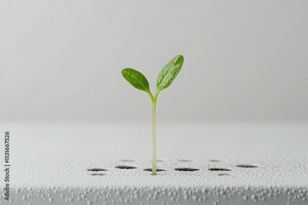 Natural transpiration process of young seedling stomata in controlled ...