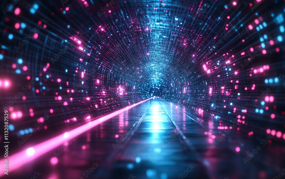 Cybersecurity Concept With Glowing Locks And Vibrant Data Flow Symbolizing Digital Protection