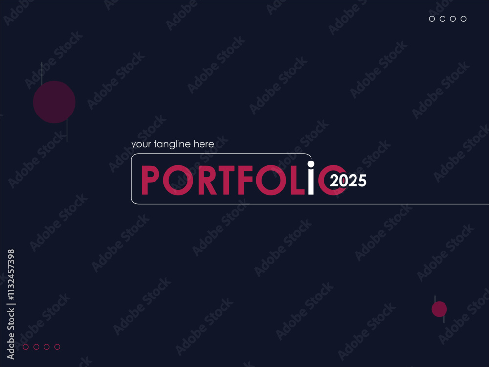 Poster Portfolio page, portfolio cover page, portfolio title page ...