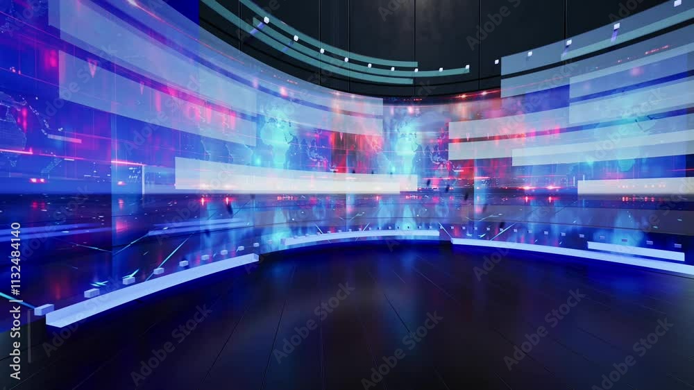 World Map background. news Studio Background for news report and ...