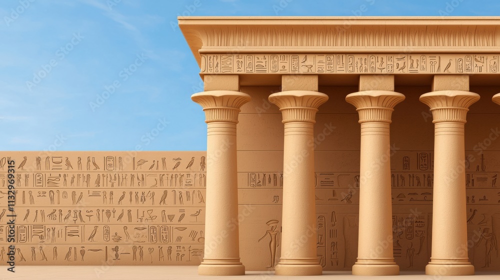 Photo & Art Print A stunning depiction of ancient Egyptian architecture ...