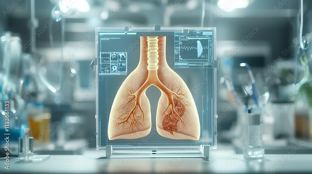 A captivating photograph showcasing a cutting edge medical diagnostics ...