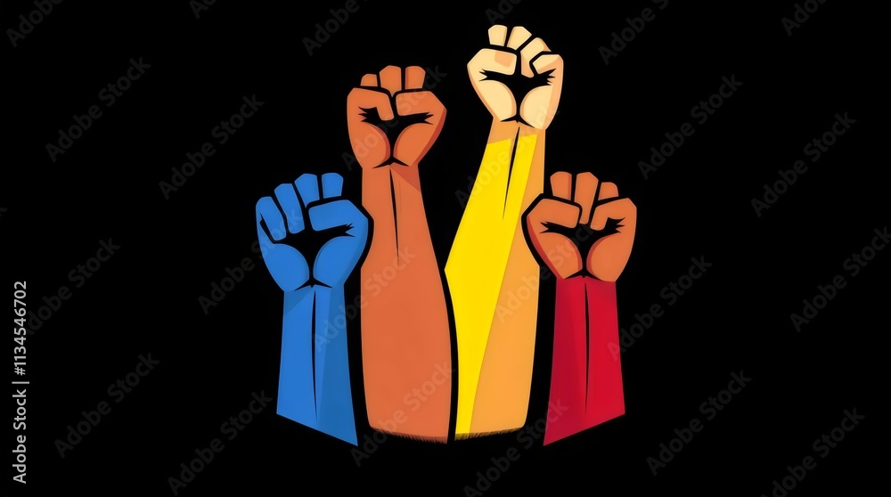 Raised Fists : A Powerful Symbol of Strength, Solidarity, and Human ...