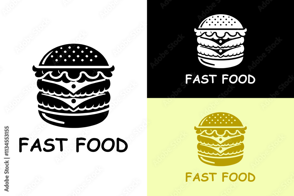 bun, sauces, beef kebab, cheese slices, beef burger, fast food chain ...