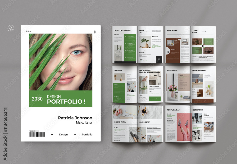 Design Portfolio Brochure Template Stock Template | Adobe Stock