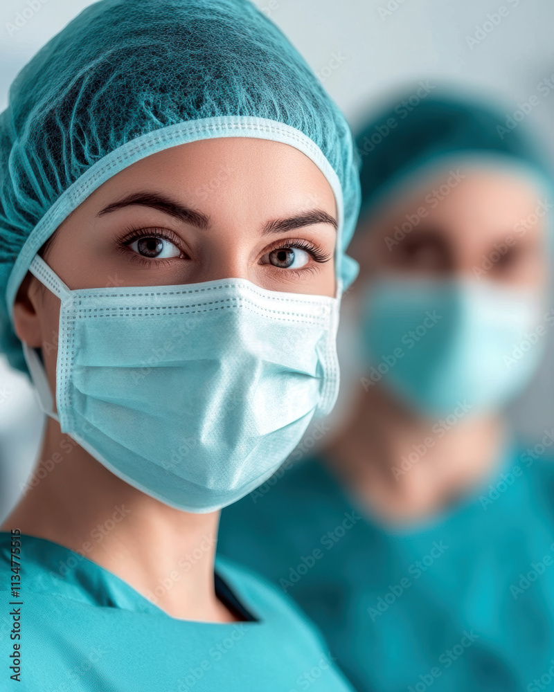 This image captures dedicated healthcare professionals ready to provide care, highlighting their ...