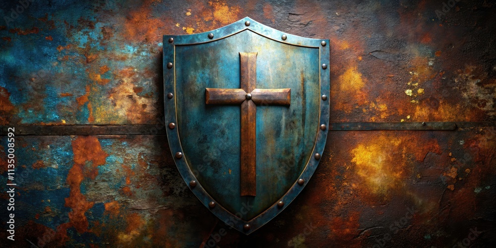 Metal Shield Cross, Christian Cross Shield, Medieval Cross Shield ...