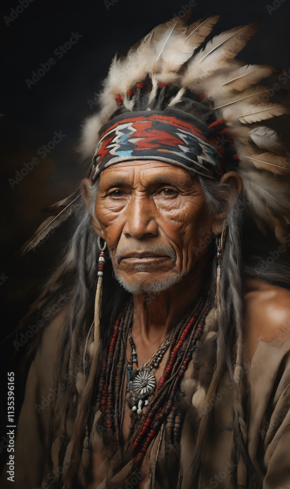 Detailed image conveys the resilience and majesty of indigenous peoples ...