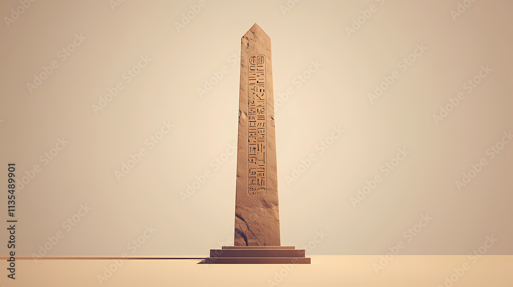 Ancient egyptian obelisk: a tall, slender, four-sided stone monument ...