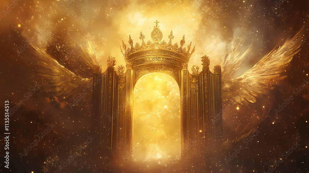 Eternal life: the crown and golden gates - imagine a crown and golden ...