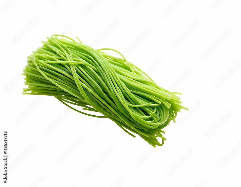 Poster a close up of a bunch of green stringy noodles. – Wall Art ...