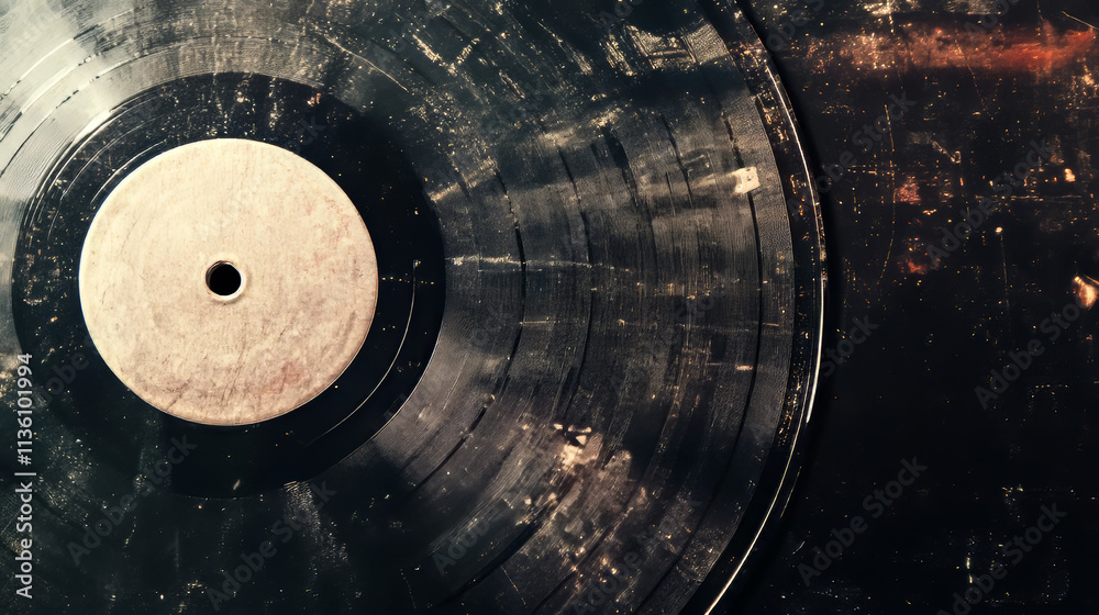 Vinyl cd album cover overlay for music record on black background ...