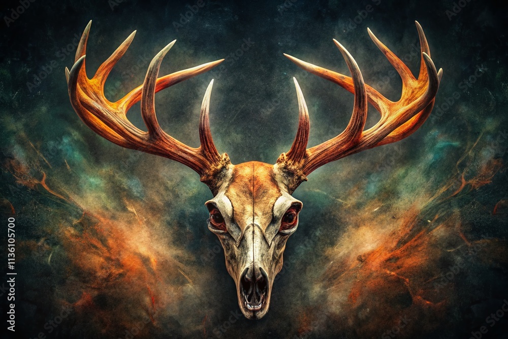 Double Exposure Deer Skull Drawing Tutorial: Step-by-Step Guide to ...