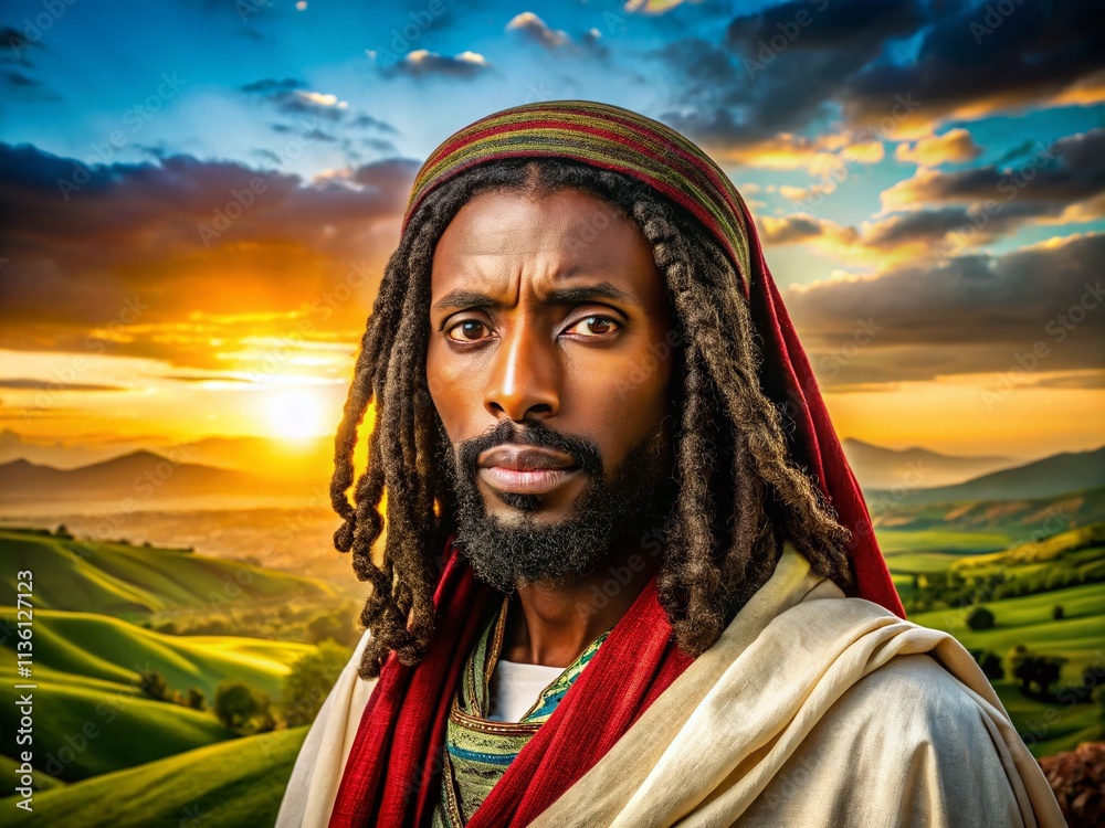 Ethiopian Jesus, Black Jesus Art, Religious Painting, African Christ ...