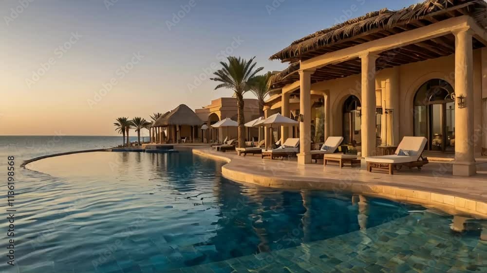 amazing resort sahl hasheesh egypt Stock ビデオ | Adobe Stock