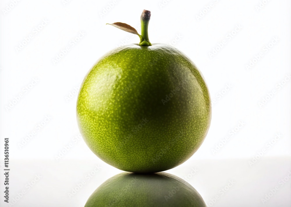 Fresh Monk Fruit Isolated on White Background Capturing the Unique ...
