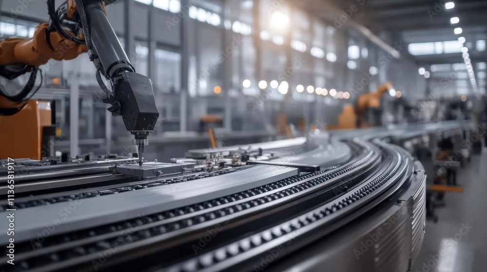Battery manufacturing assembly line showcasing advanced technology and precision engineering ...