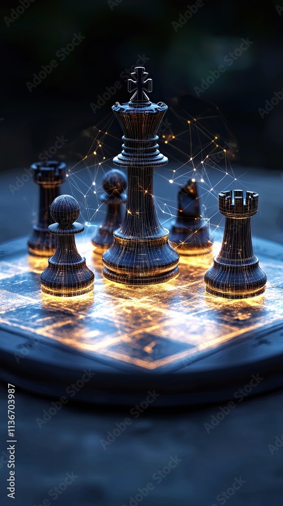 glowing chessboard shadowed tones double exposure Shadowed Chessboard ...