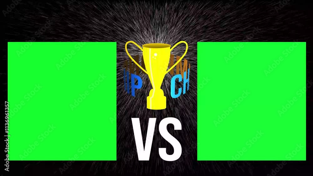 Wideo Stock: Championship template with a trophy and the word "champion ...