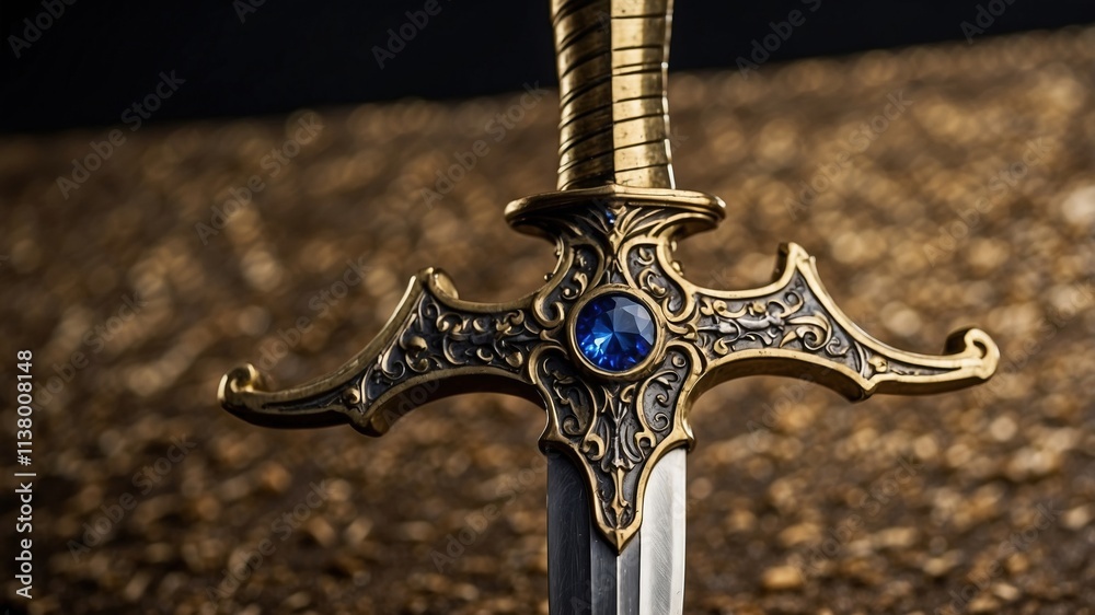 The storied Excalibur sword, a symbol of destiny and the magical legacy ...