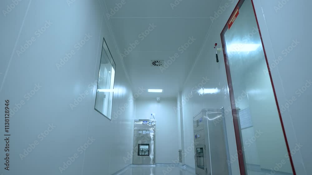pharmaceutical cleanroom, manufacturing room, production factory ...