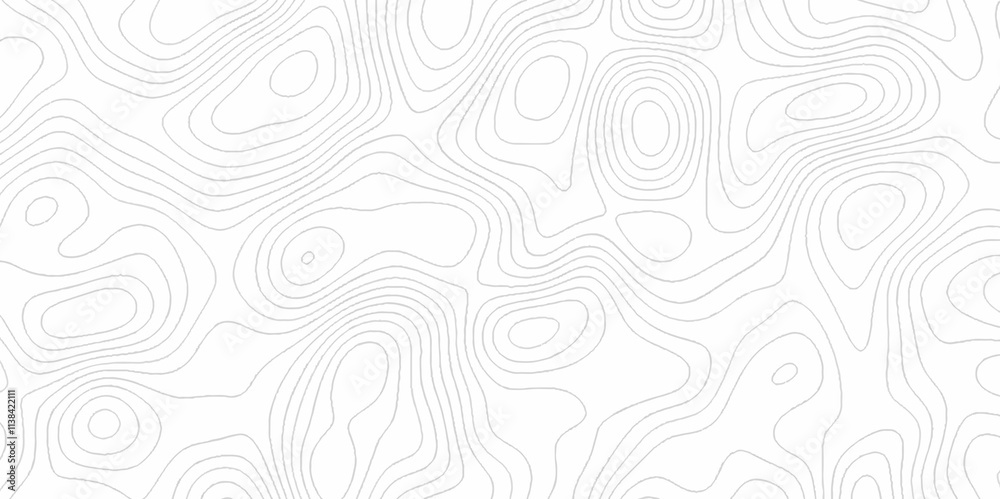 Abstract Vector geography landscape Topo contour map on white ...