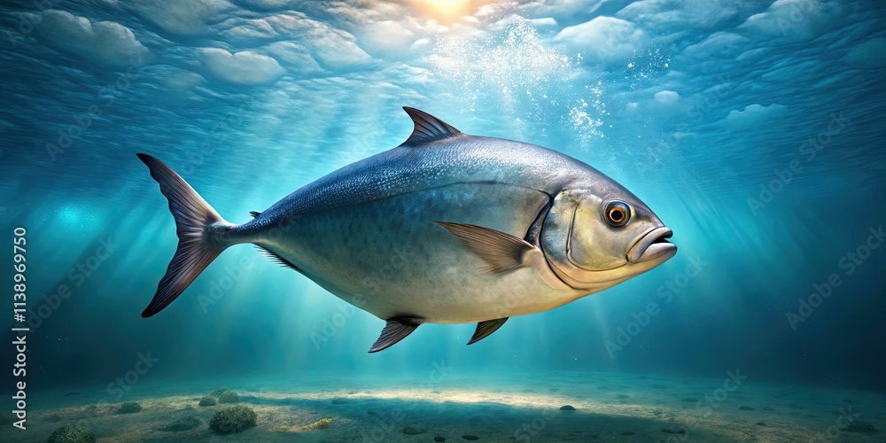 Fatty fish swimming in the ocean, fatty fish, ocean, omega-3 rich fish ...