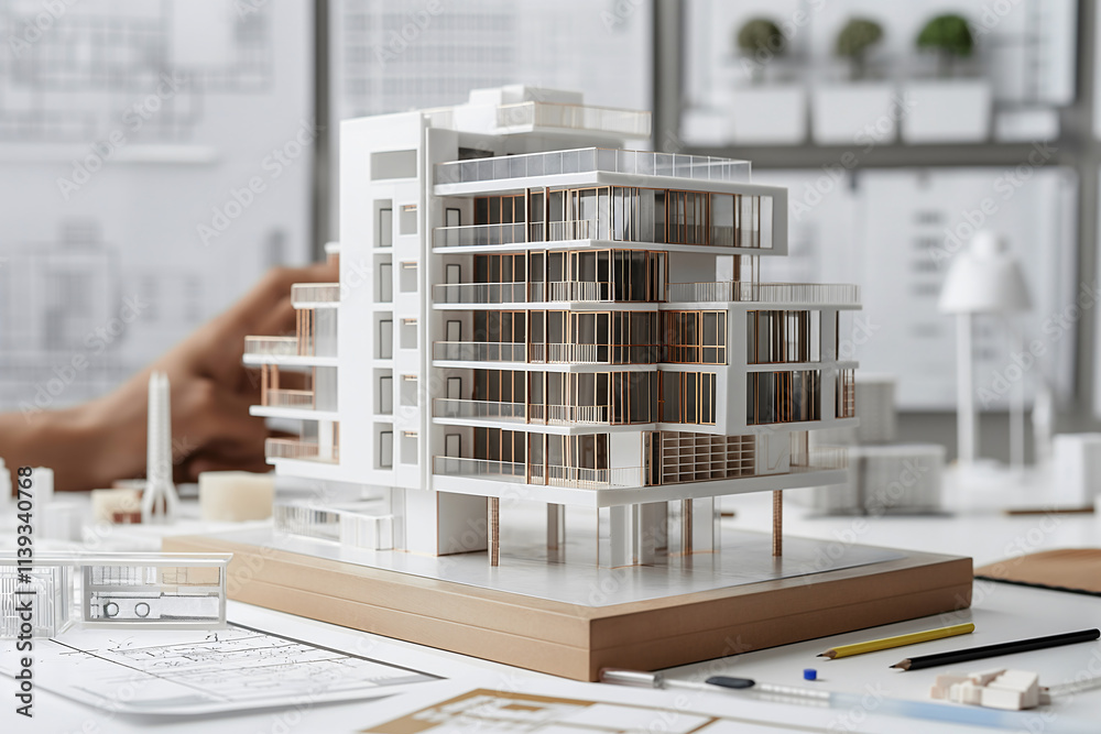 Augmented reality interface illustrates advanced building design with a ...