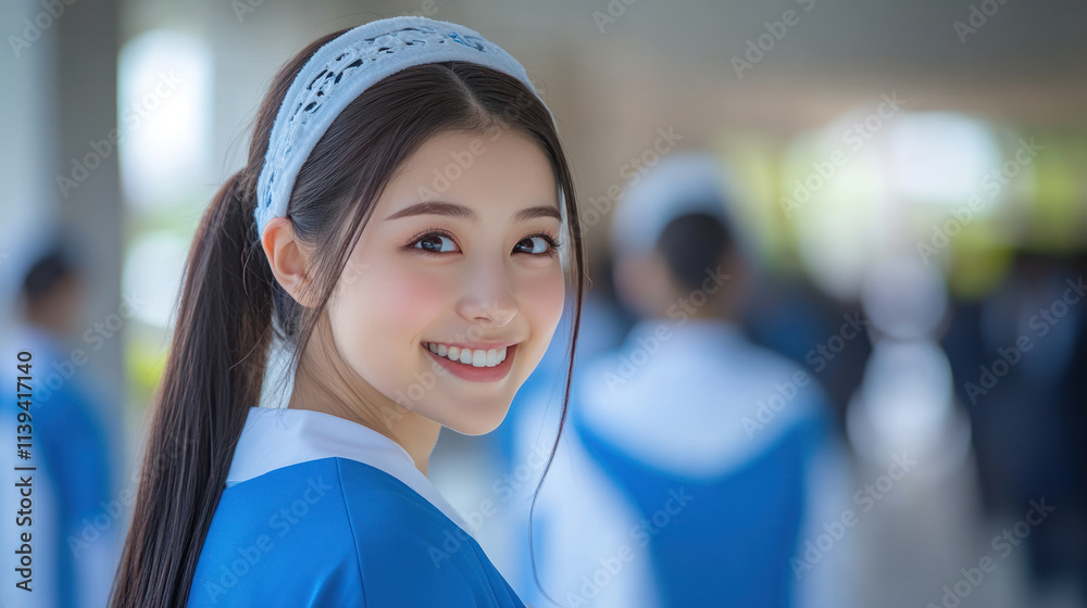 Japanese woman wearing native american traditional cloth pilgrim at ...
