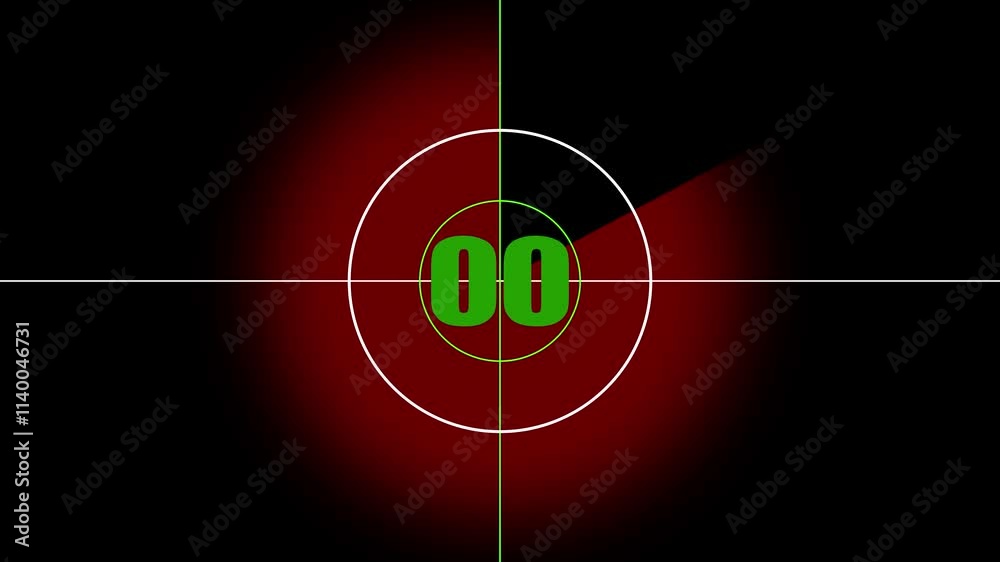 Movie-style countdown Counting from 10 seconds Countdown movie from 5 ...