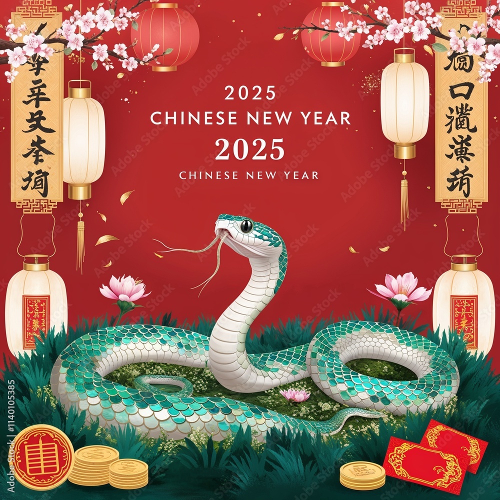 Nouvel An Chinois 2025 - Année du Serpent, célébration traditionnelle ...
