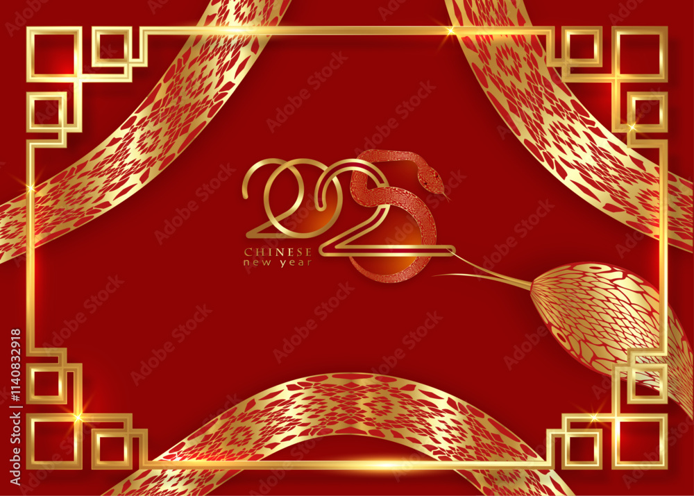 2025 Chinese New Year, Year of the Snake. Enso Circle Gold Logo design ... 2025 Chinese New Year, Year of the Snake. Enso Circle Gold Logo design ...